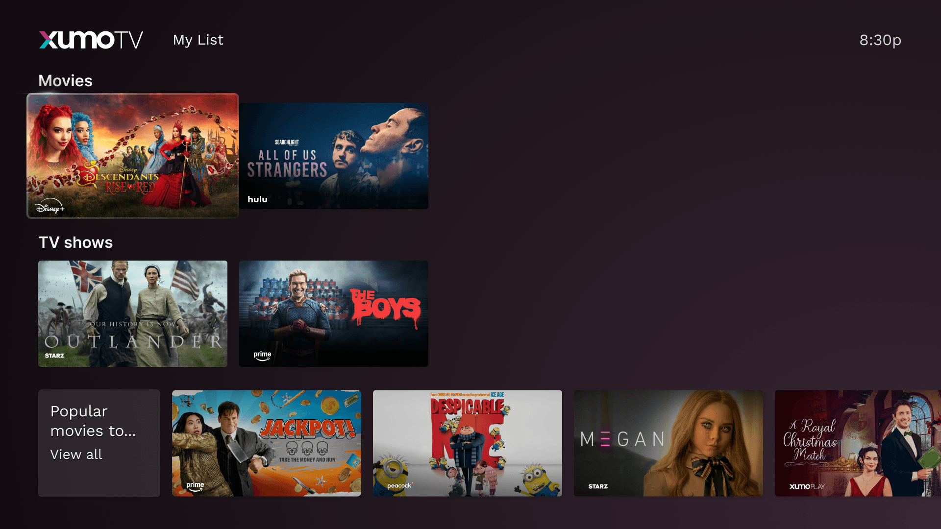 Xumo TV | All you can stream