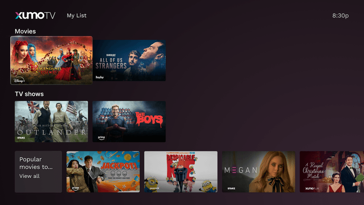 Xumo TV | All you can stream